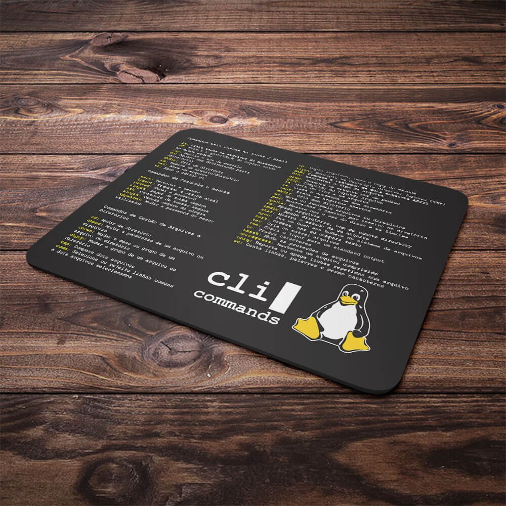 Mouse Pad Comandos Linux - Tecnotopia